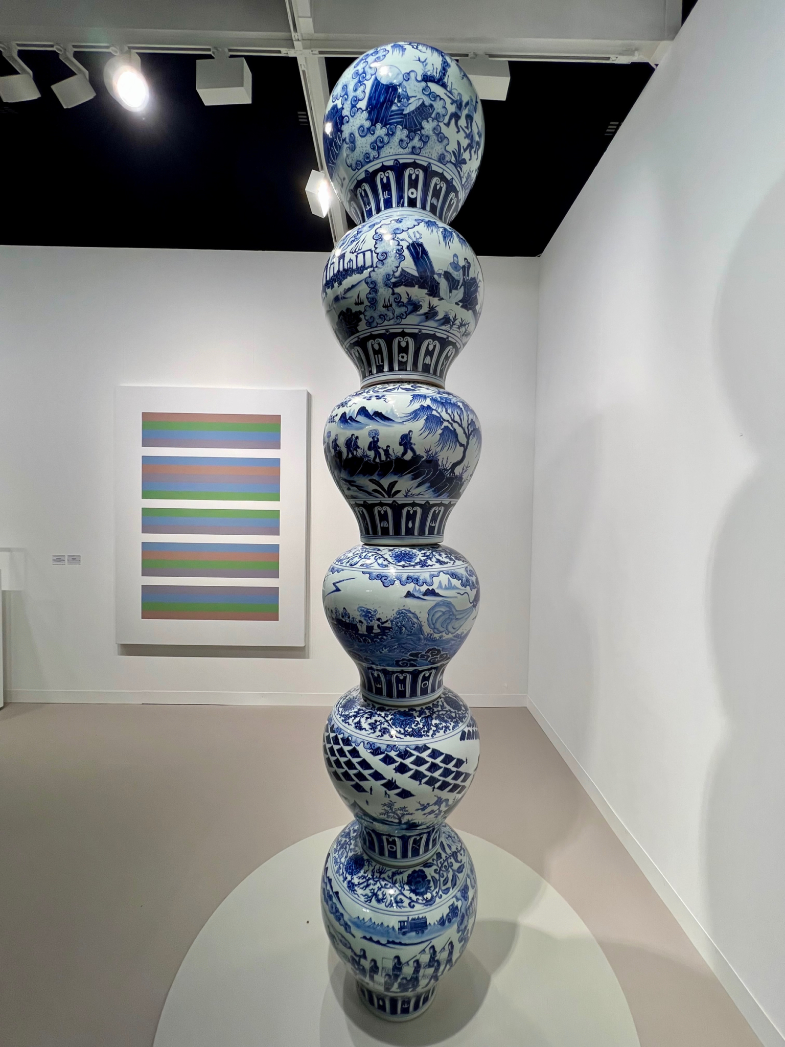 Ai Weiwei, Porcelain Pillar with Refugee Motif, 2017 : Raymond Hains, Untitled, 1967, Max ...